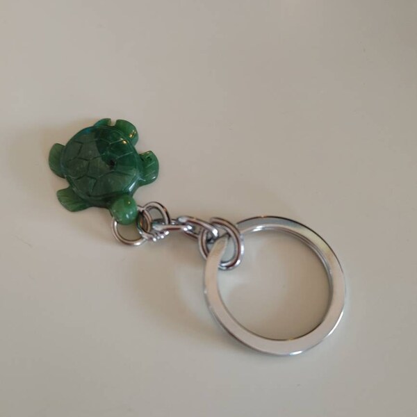 Canadian Nephrite Jade Keychain, Turtle 30mm - Etsy