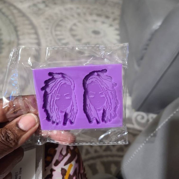 Loc’d Girl Earring Mold - Etsy