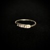 Stackable Name Ring Initial Ring Silver Id Ring Gold Stacking Ring ...