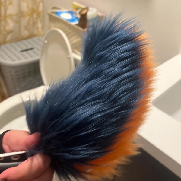 Pansexual LGBT Curled Pride Fursuit Tail - Etsy