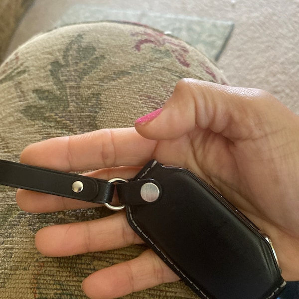 Hand Stitched Leather Key Fob Cover: Kia Forte Niro Seltos Sorento Soul ...