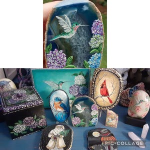 Hand Painted Rock Solar Eclipse 2024 moon & Sun by Inspirationrocks4u ...