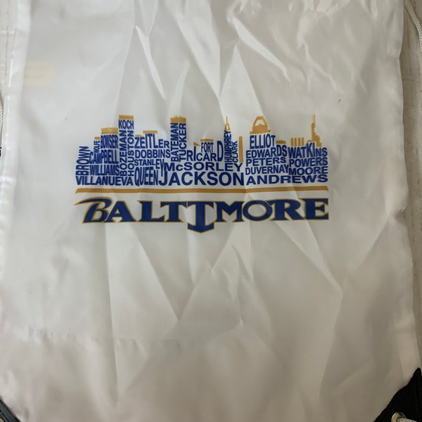 Baltimore's Football Team Skyline Names Graphic - Etsy