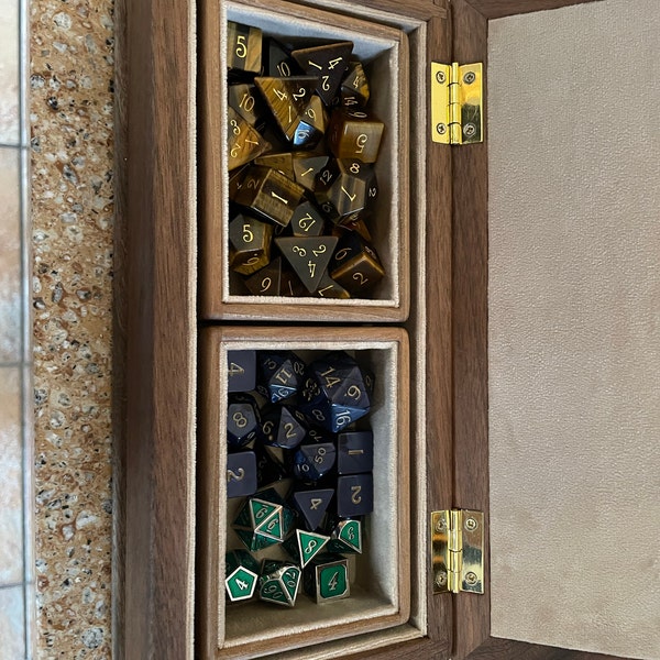 Large Walnut Wood Inlaid Document Box Memory Box Personalized Keepsake ...