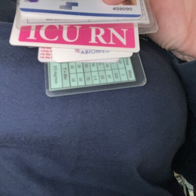 Pocket Protector for Pens With Badge Holder Horizontal Pouch - Etsy