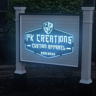 Your Business Logo or Artwork Custom Metal Sign Your Own Custom Design ...