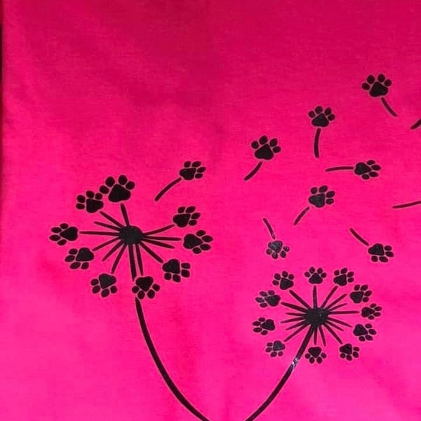 Dandelion Svg, Paw Print Svg, Dandelion Paws Svg, Dandelion Rainbow Svg ...