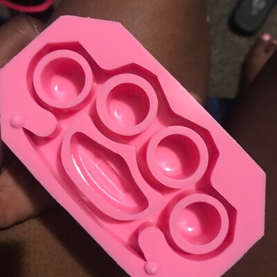 Brass Knuckles Mold Large Full Size Flexible Silicone Mould Crafts ...