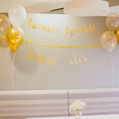 Twinkle Twinkle Banner Twinkle Twinkle Baby Shower Baby Shower Decor ...