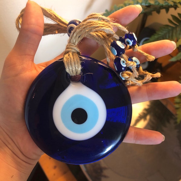 Handmade Blue Evil Eye, Glass Evil Eye, Eye, Mati, Good Luck Gift ...
