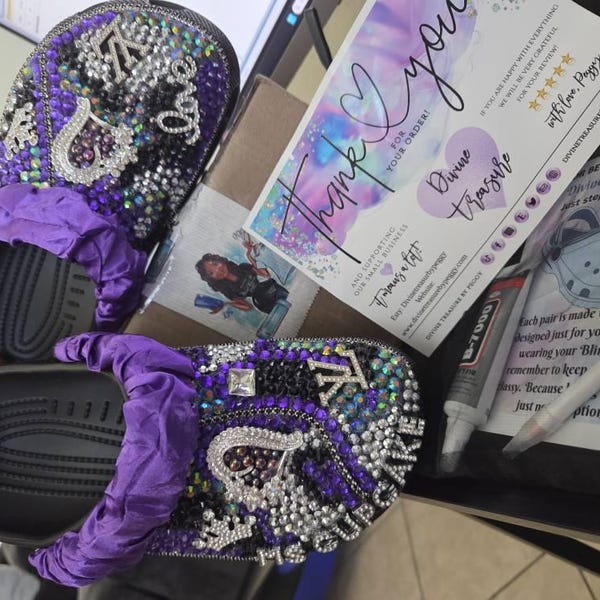 Kid’s Custom Purple or Blue Butterfly Crocs - Etsy