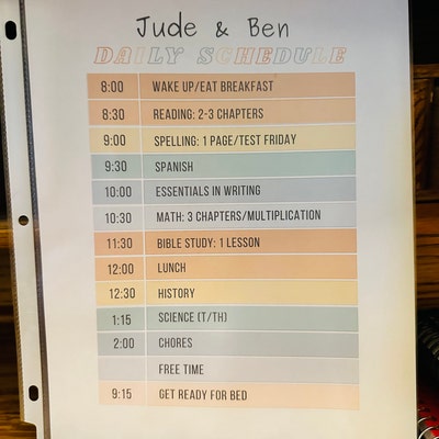 Editable Kids Daily Routine Checklist Back to School Routine Chore ...