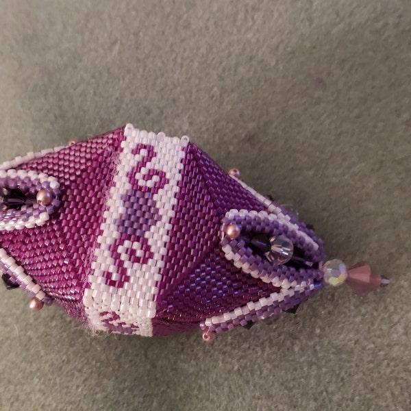 Beading Pattern - Tutorial - Ornament - Pyramid Pod - Christmas - PDF ...