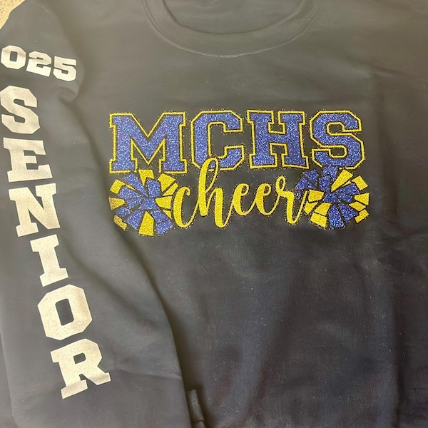 Custom SENIOR 2026 2027 Cheer Sweatshirts - Cheerleader High School ...