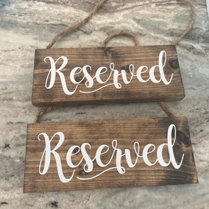 Wedding Reserved Sign Wood Reserved Sign Reserved Sign Wedding Signs ...