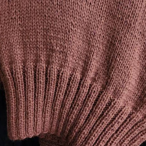 Hand Knitted Sweater, Accordion Hood, Plus Size Jumper, Over Size ...