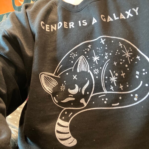 Gender is a Galaxy Tshirt Nonbinary Shirt Gender Fluid Tee Genderqueer ...