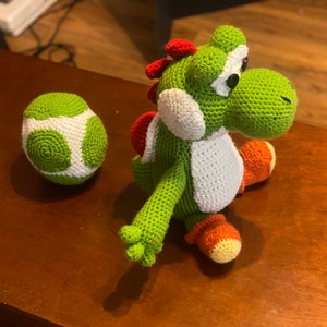 Yoshi Egg Amigurumi Crochet Pattern PDF/ Yoshi's Island/ Yoshi's Wooly ...