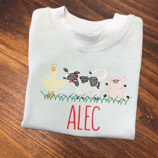 Farm Style Machine Embroidery Font Monogram Alphabet - 3 Sizes - BX ...