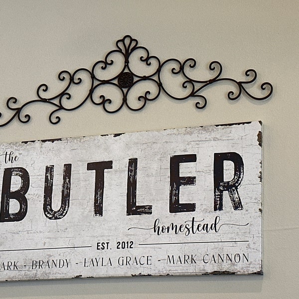 French Country Decor Yard Garden Sign INDOOR OUTDOOR METAL Sign Le ...