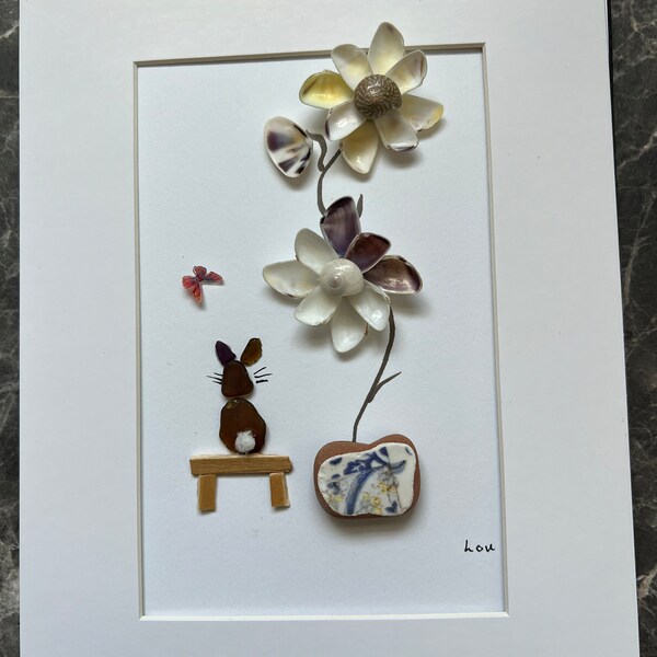 3-blooming Mussel Shell Flowers - Etsy