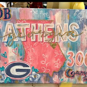 Custom Painted College Canvas - Etsy