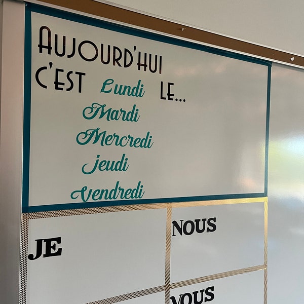 Days of the Week, French Days of the Week, French Vinyl, French ...