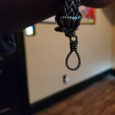 Hangmans Noose Silver Necklace & Pendent Emo Goth Cool Fashion Rock ...
