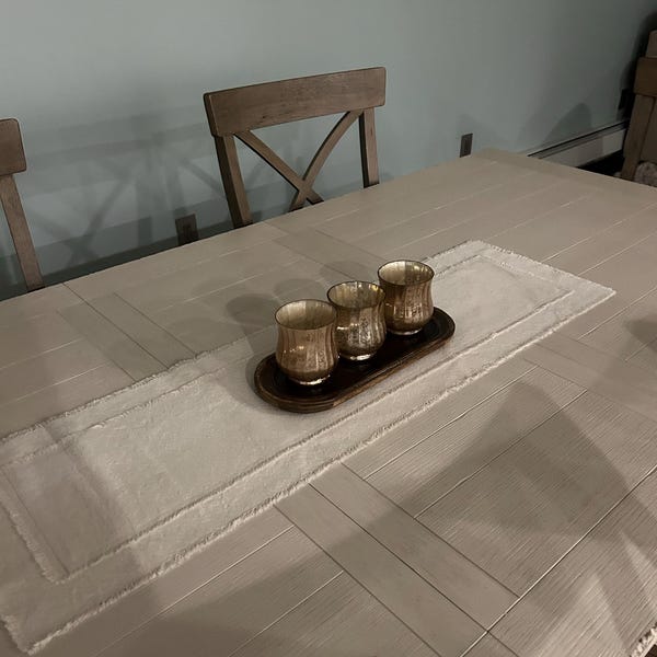 Rustic Table Runner|frayed Edges|small Handmade Farmhouse Table Runner ...