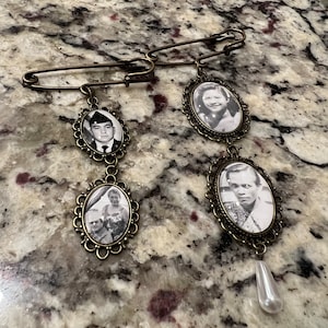 Personalized Memorial Photo Pin Lapel Memorial Pin Memorial - Etsy