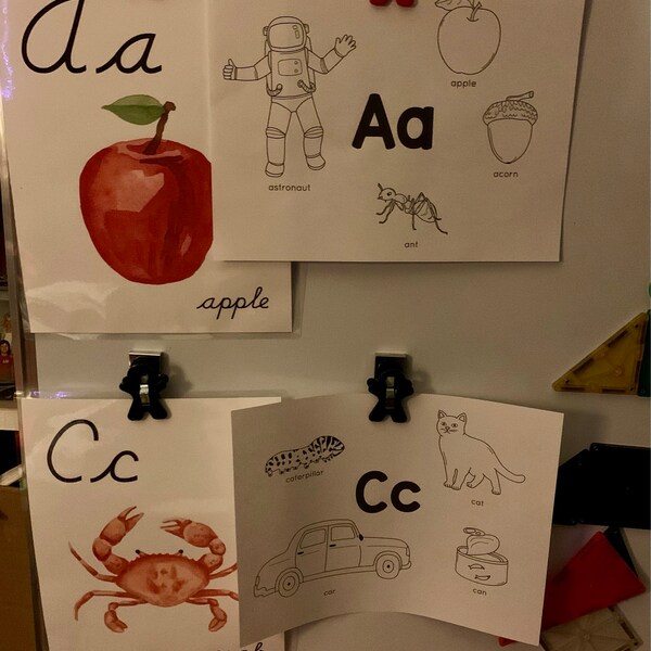 Alphabet Coloring Pages. Phonics Printable Worksheets. Preschool and ...