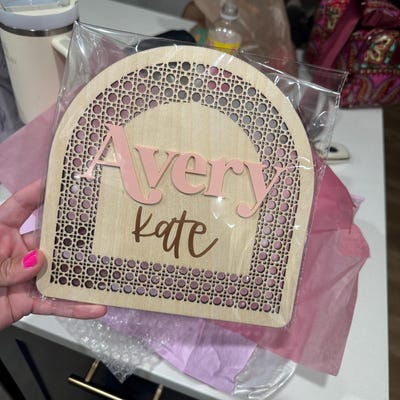 Baby Birth Announcement Sign, Boho Baby Arch Name Sign, Boho Birth ...