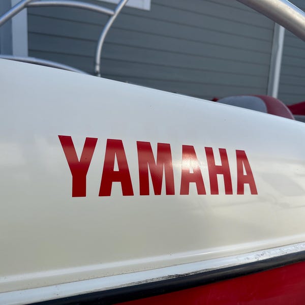 Yamaha Logo Vinyl Decal Car Window Bumper Sticker (2x) Select Color ...