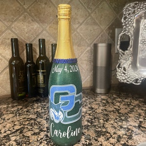 Custom College Bling Bottle Any College, Sorority, Fraternity, College ...