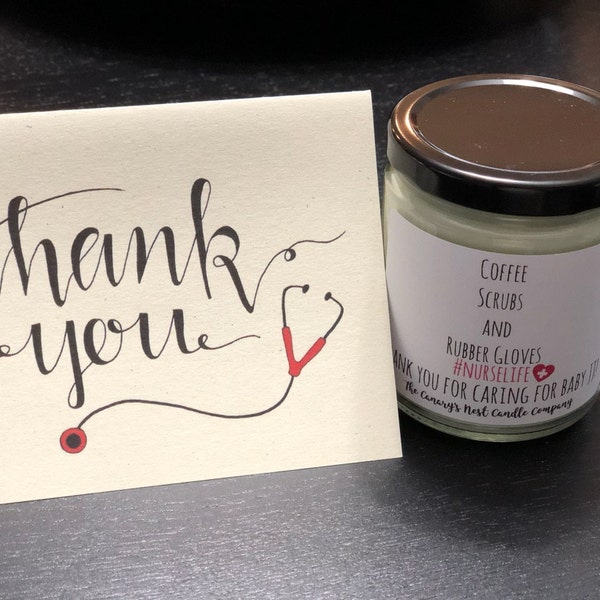 Nurse Gift, Nurse Candle, Nurse Appreciation Gift, Nurse Week Gift ...