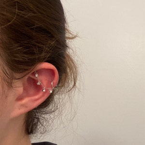 Implant Grade Titanium Chain Hoop Conch, Septum Ring Piercing F128 ...