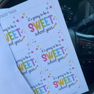 It's Going to Be a SWEET School Year TAG, First Day of School Cookie ...