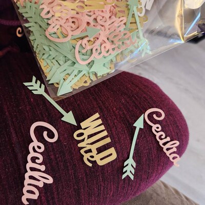 Feathers and Arrows Party Confetti 200 Pieces of Gold Arrows - Etsy