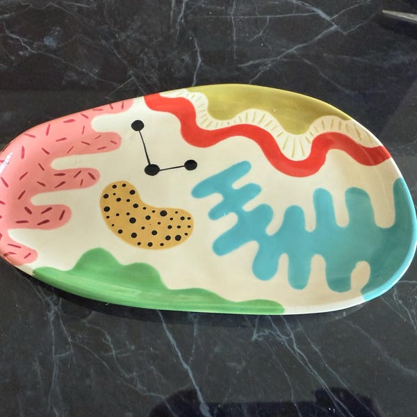 Modern Ceramic Tray - Etsy