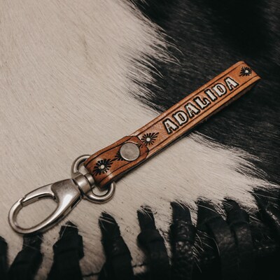 Tooled Southwestern Compass Rose Moon Sun Black Leather - Etsy