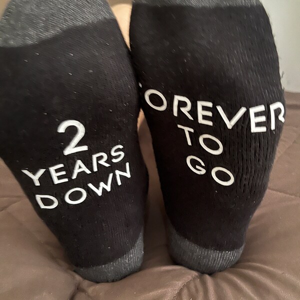 Anniversary Socks, Sole Mates Sock, Cotton Anniversary Gift, Second ...