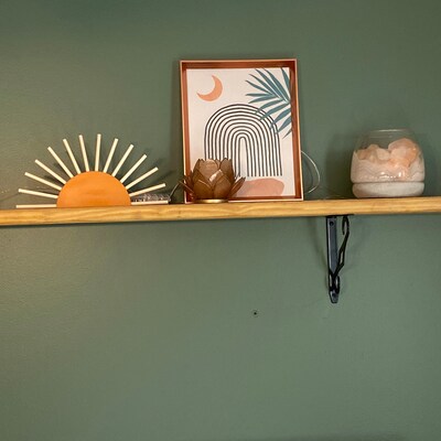 Wooden Half Sun, Sun Decor, Boho Shelf Decor, Boho Home, Nursery Decor ...