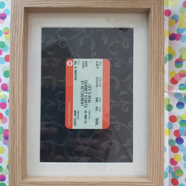 Personalised Metal Wallet Card Train Ticket Retirement Gift, Wallet ...