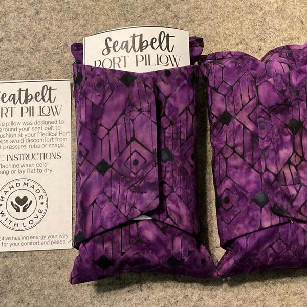 Seatbelt Port Pillow With Wings Sewing Pattern & VIDEO Tutorial | Chemo ...