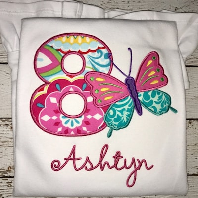 Spring Butterfly Applique Machine Embroidery Design NO:0024 - Etsy