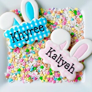 Nancy Bunny Plaque Cookie Cutter - Etsy