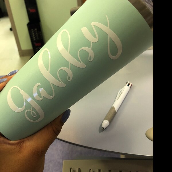 Vinyl Name Decal - Name Decal for Yeti Cup, Name Label, Yeti Rambler ...