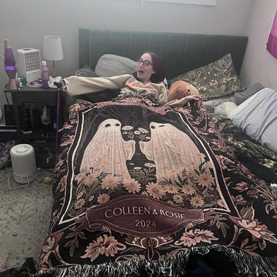 Dark Cottagecore Crow Tapestry Woven Raven Wall Art Blanket Woven Wall ...