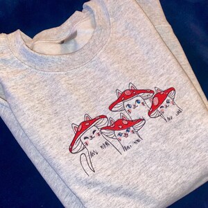 Fall Leaf Embroidered Crewneck | Etsy