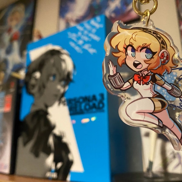 Persona 3 Aigis Acrylic Charm Keychain 2.5'' - Etsy